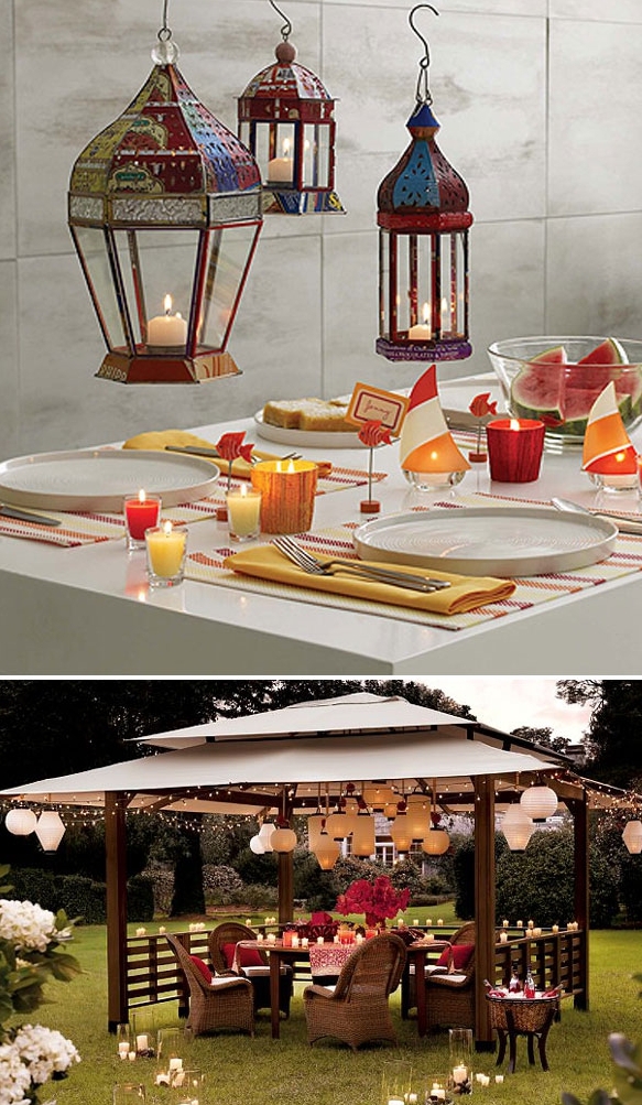 Presenting two modern exotic outdoor dinner party settings - At Home ...